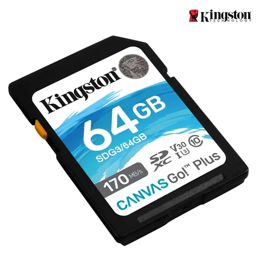 (SDG3/64GB) 64 GB SD CARD (เอสดีการ์ด) KINGSTON CANVAS GO PLUS (SDG3 ...