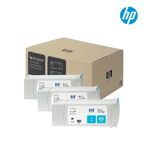 [C5073A] HP 83 C5073A ตลับหมึก สีฟ้า ของแท้ (680 ml.x3) - Great Ocean