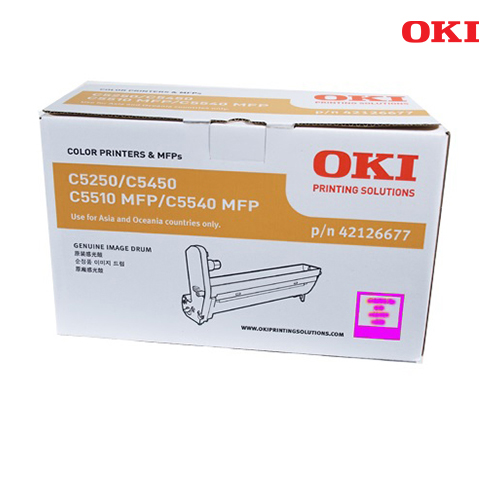 [OKI-DRUMC5510-M] OKI 42126675 Drum C5510-M ตลับชุดดรัม สีม่วงแดง ...
