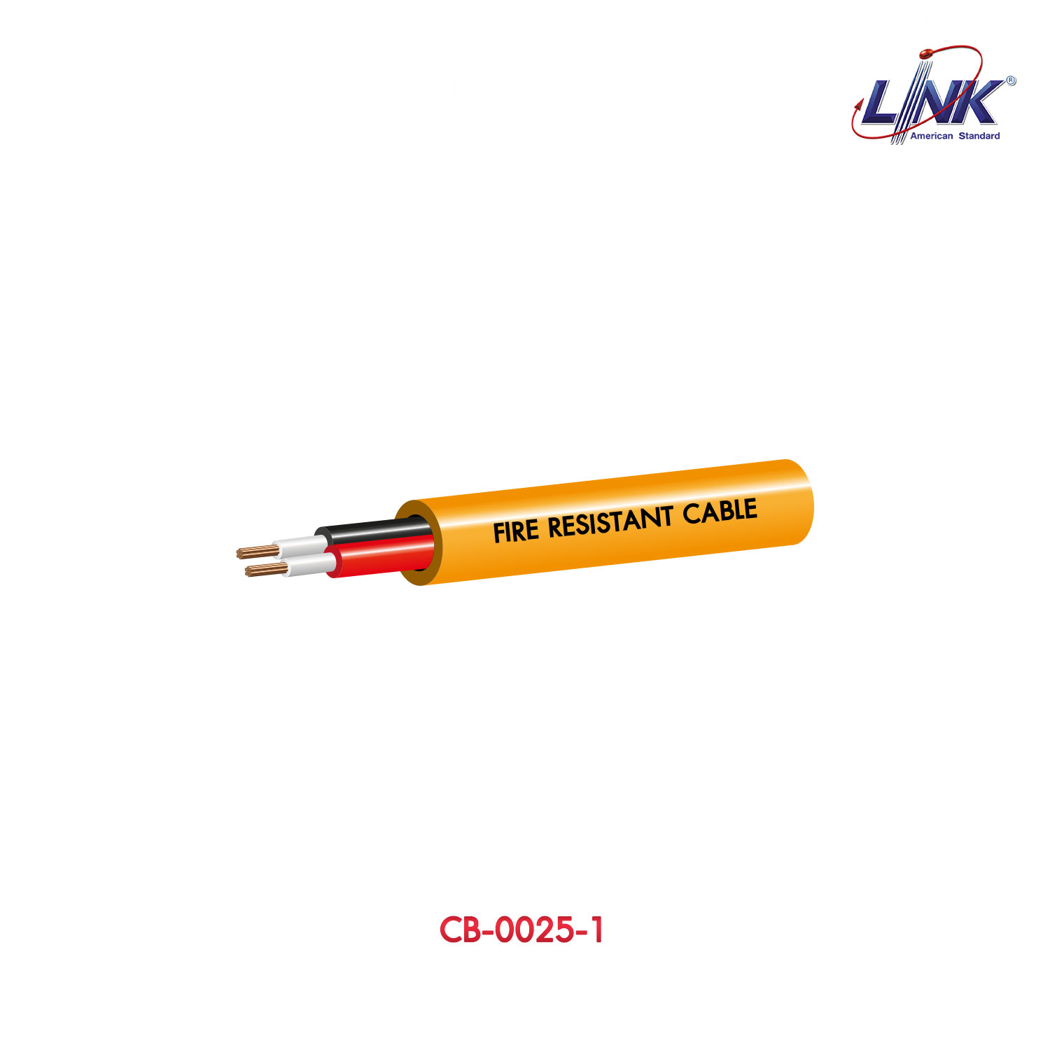 [CB-0025-1] FIRE RESISTANT CABLE , UNSHIELD 2 x 2.5 mm2 13 AWG 100 M ...