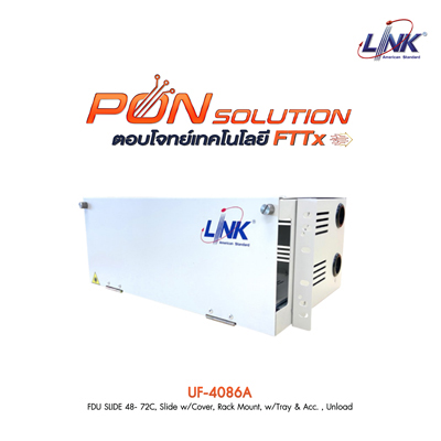 [UF-4086A] FDU SLIDE 48- 72C, Slide w/Cover, Rack Mount, w/Tray & Acc ...