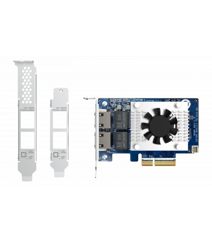 QNAP QXG-10G2TB Dual-port 10GbE PCIe Gen3 x4 Network Expansion Card ...
