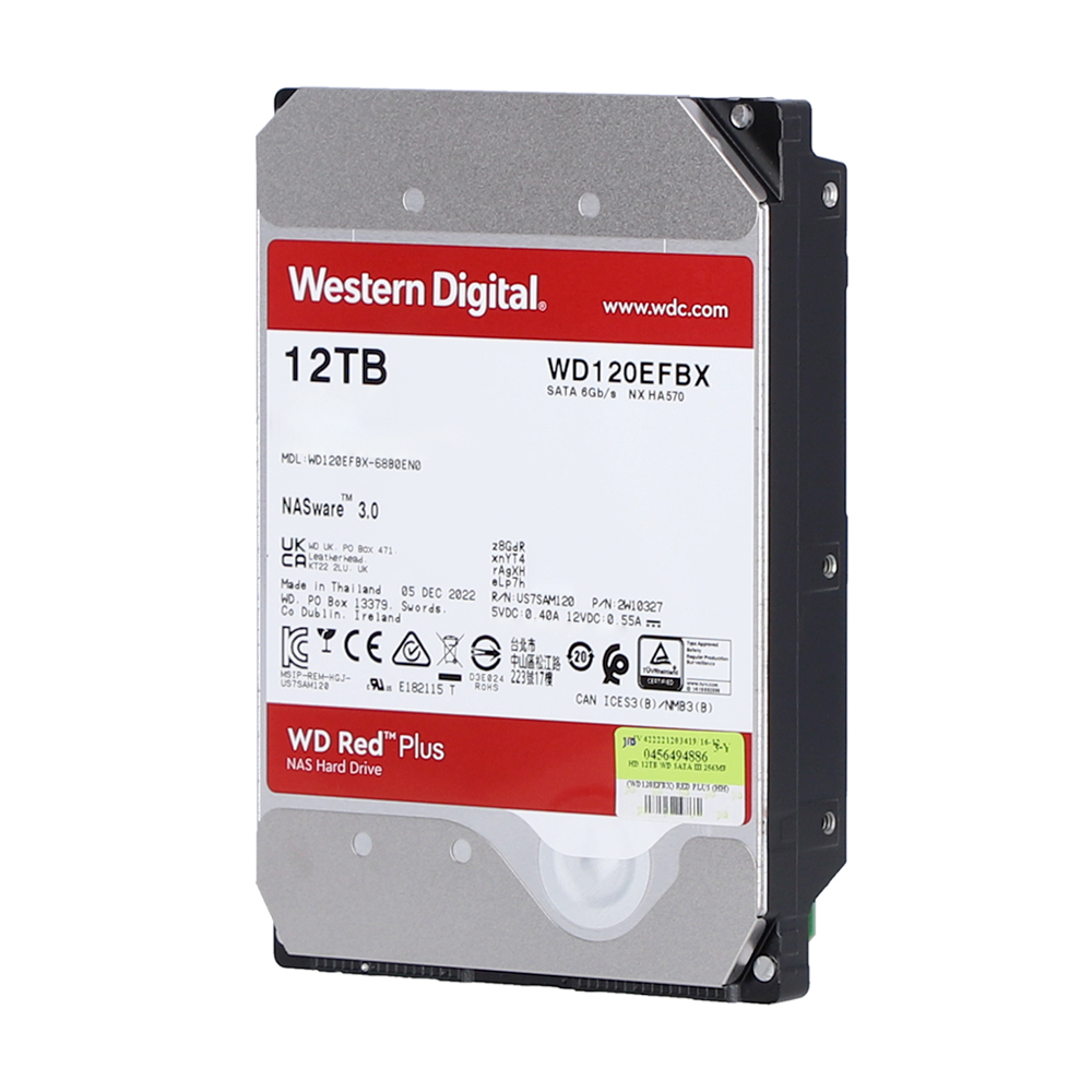 ขาย 12 TB 3.5 INCH HDD WD RED PLUS - 7200RPM SATA3 [WD120EFBX] ราคาถูก ...