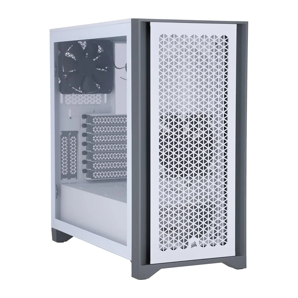 CASE (Computer Case) CORSAIR 4000D AIRFLOW TEMPERED GLASS (WHITE) (E ...