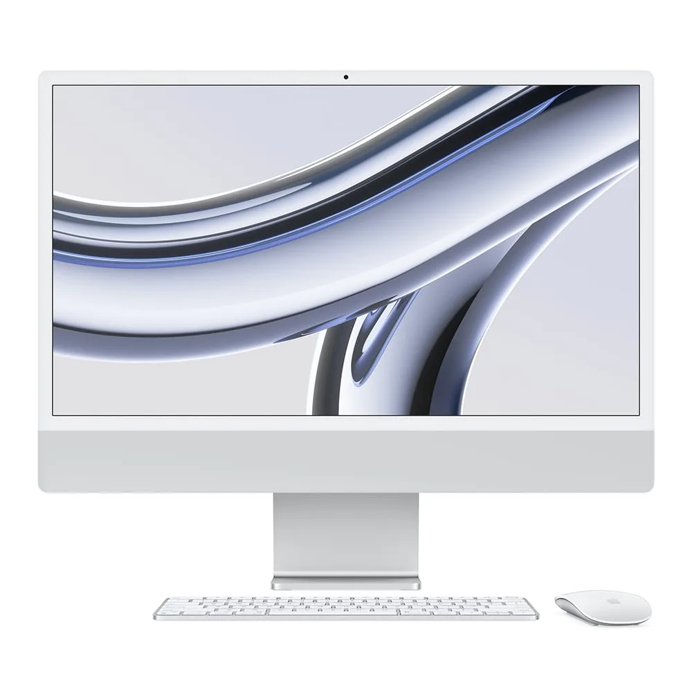 Apple iMac M3/24-inch with Retina 4.5K/8C CPU/8C GPU/256GB SSD/SILVER ...