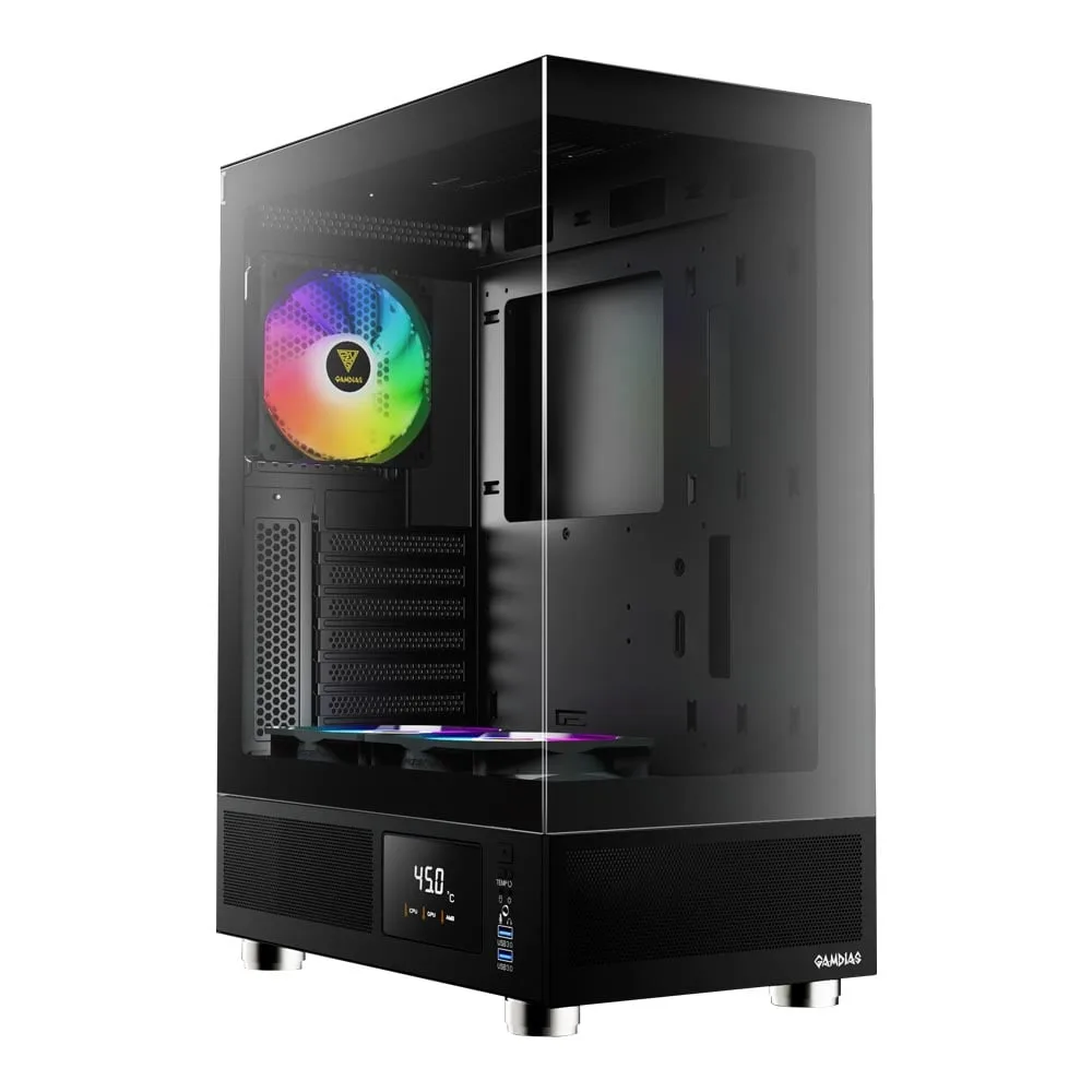 CASE (Computer Case) GAMDIAS ATLAS E1 (BLACK) (ATX) ราคา ถูก ส่งฟรี มี ...