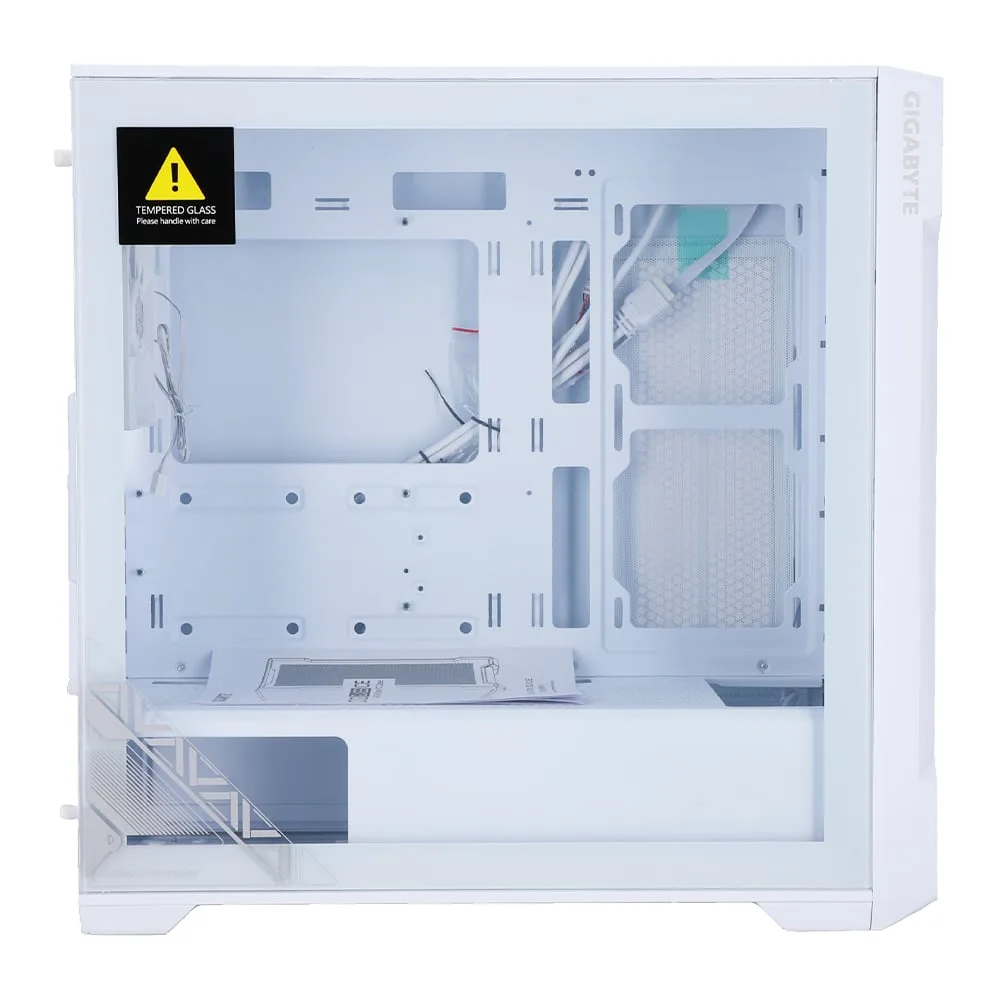CASE (Computer Case) GIGABYTE C102 GLASS ICE (WHITE) (MICRO-ATX) (GB ...